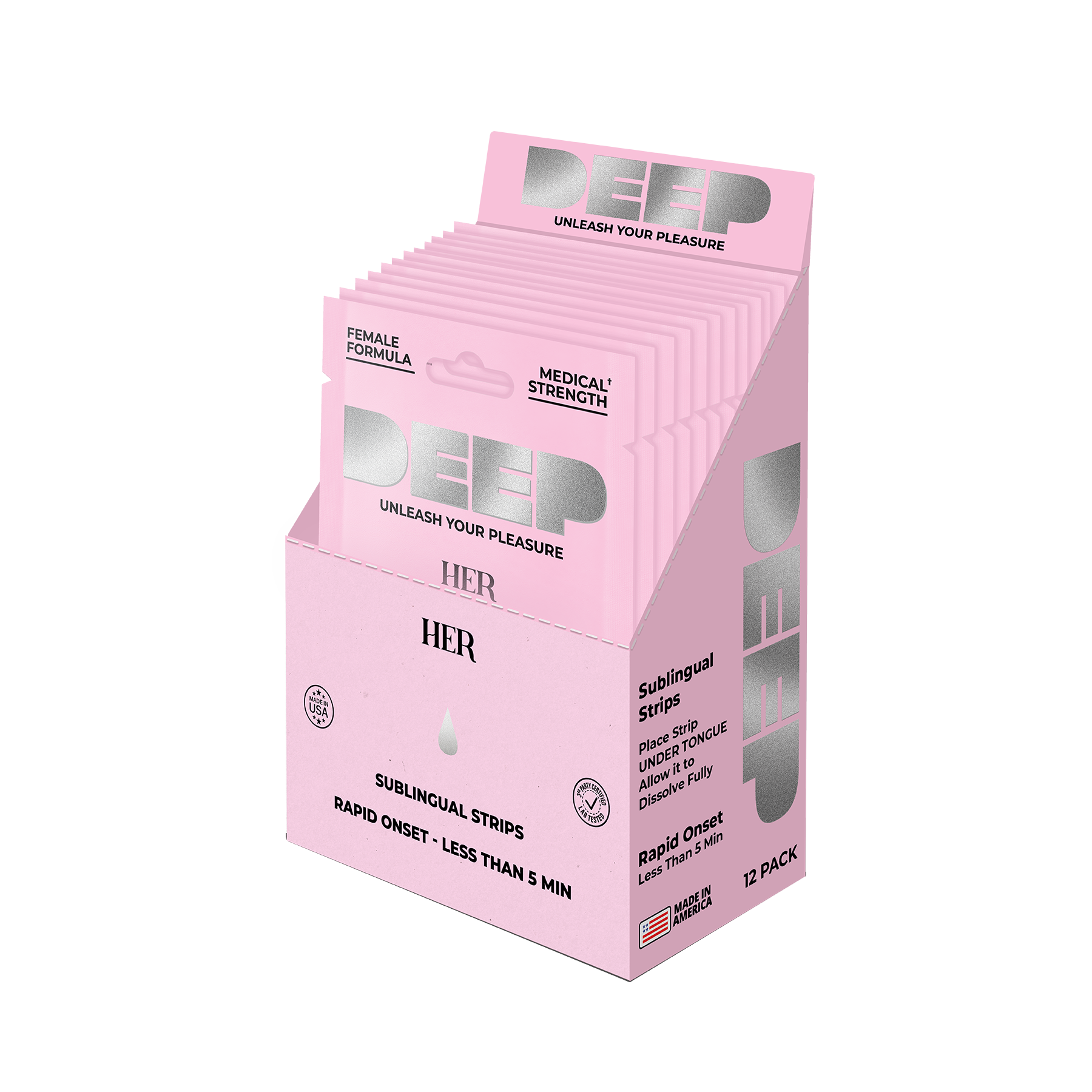 Deep - Female Strips 12CT - iStar Distro